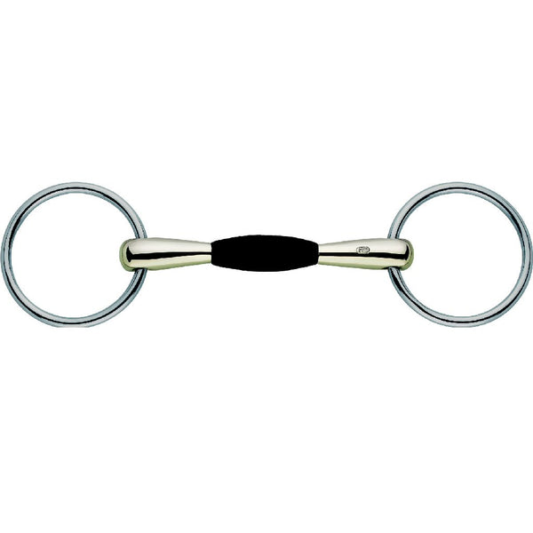 Sprenger Flex Control Rubber & Sensogan Loose Ring Snaffle Bit - equichoice.co.uk