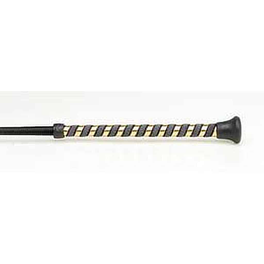 Dressage Whip HORZE Bling - Leather Grip With Crystal Accents Buggy Whip